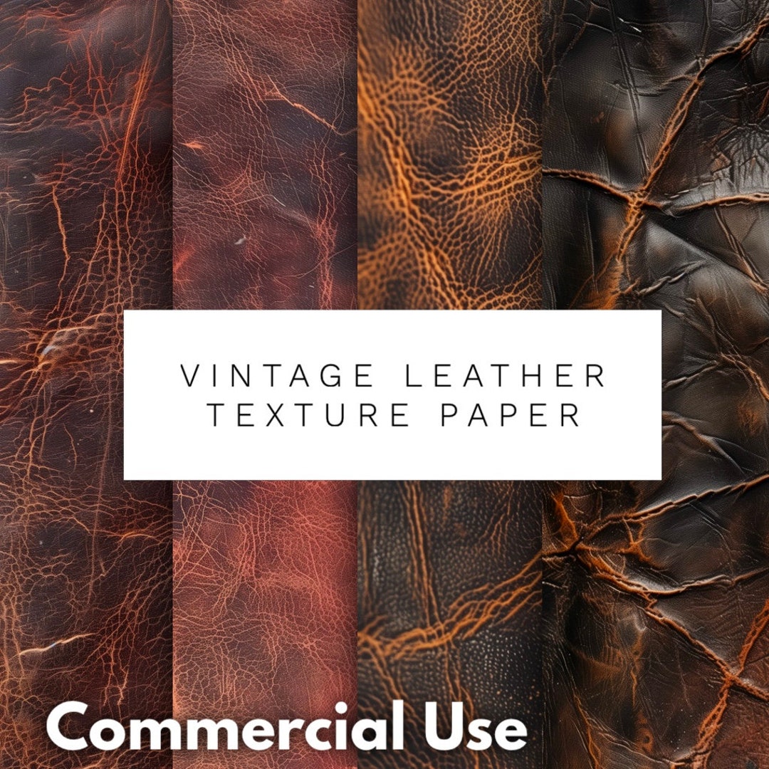 Vintage Aged Leather Texture Digital Set Vintage Collection Junk ...