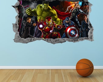 Superhero wall art | Etsy