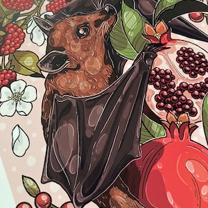 Fruit Bat Art Print - Etsy