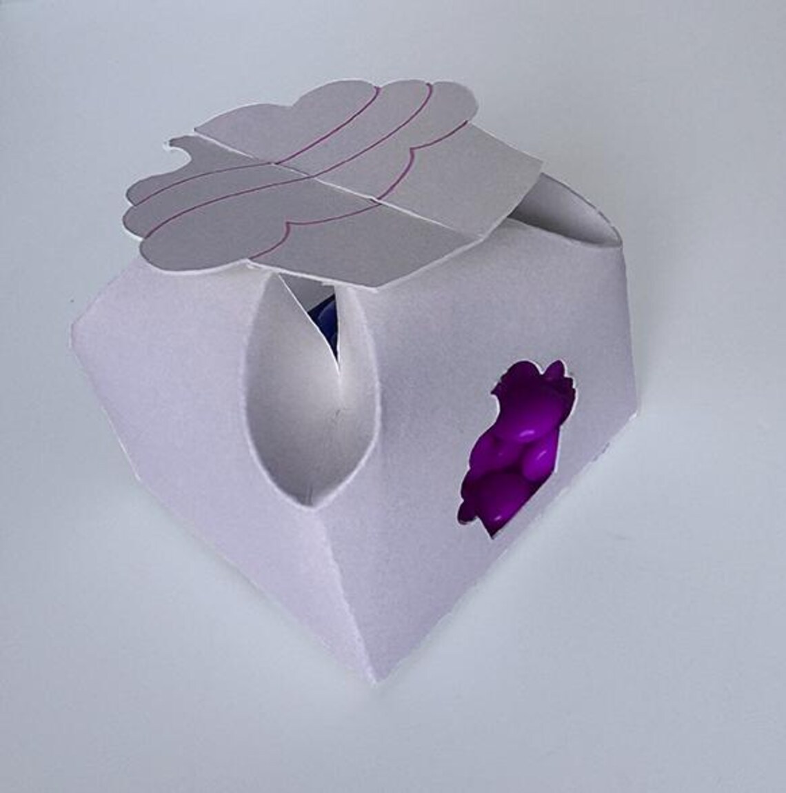 Cupcake Truffle Gift Box SVG and Silhouette File for Die Cutting ...
