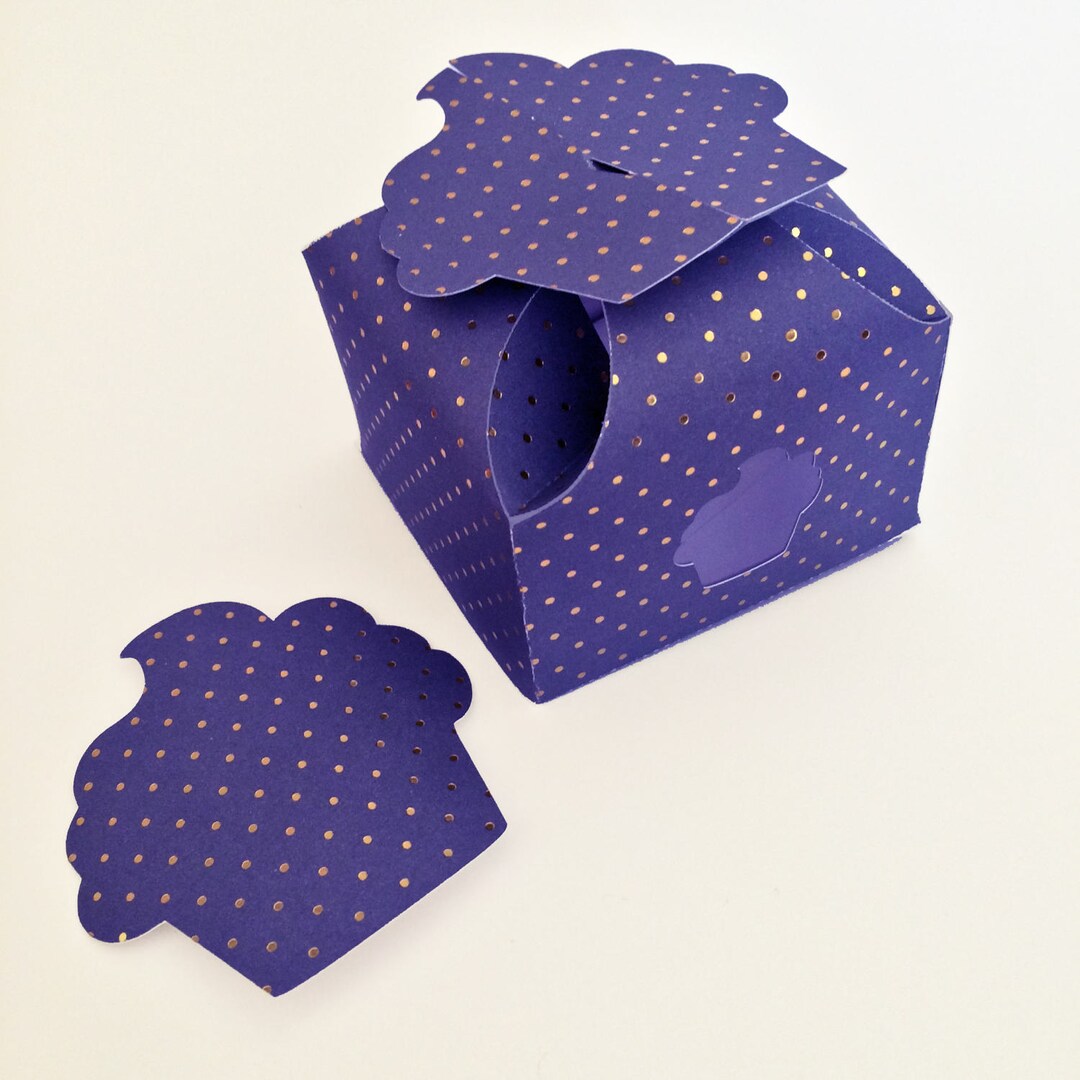 Cupcake Truffle Gift Box SVG and Silhouette File for Die Cutting ...