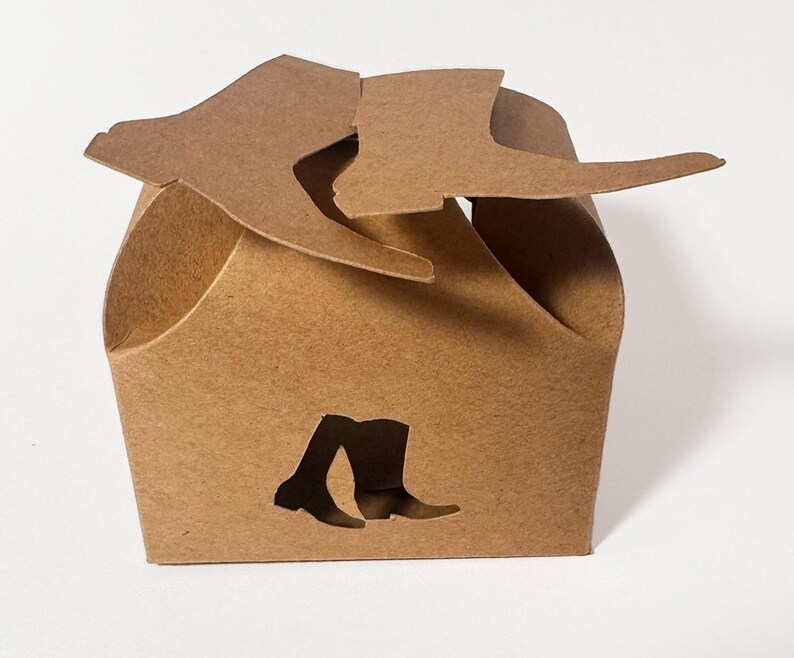 Cowboy Boots Petal Box for Gifts Made for Silhouette, Cricut and Other ...
