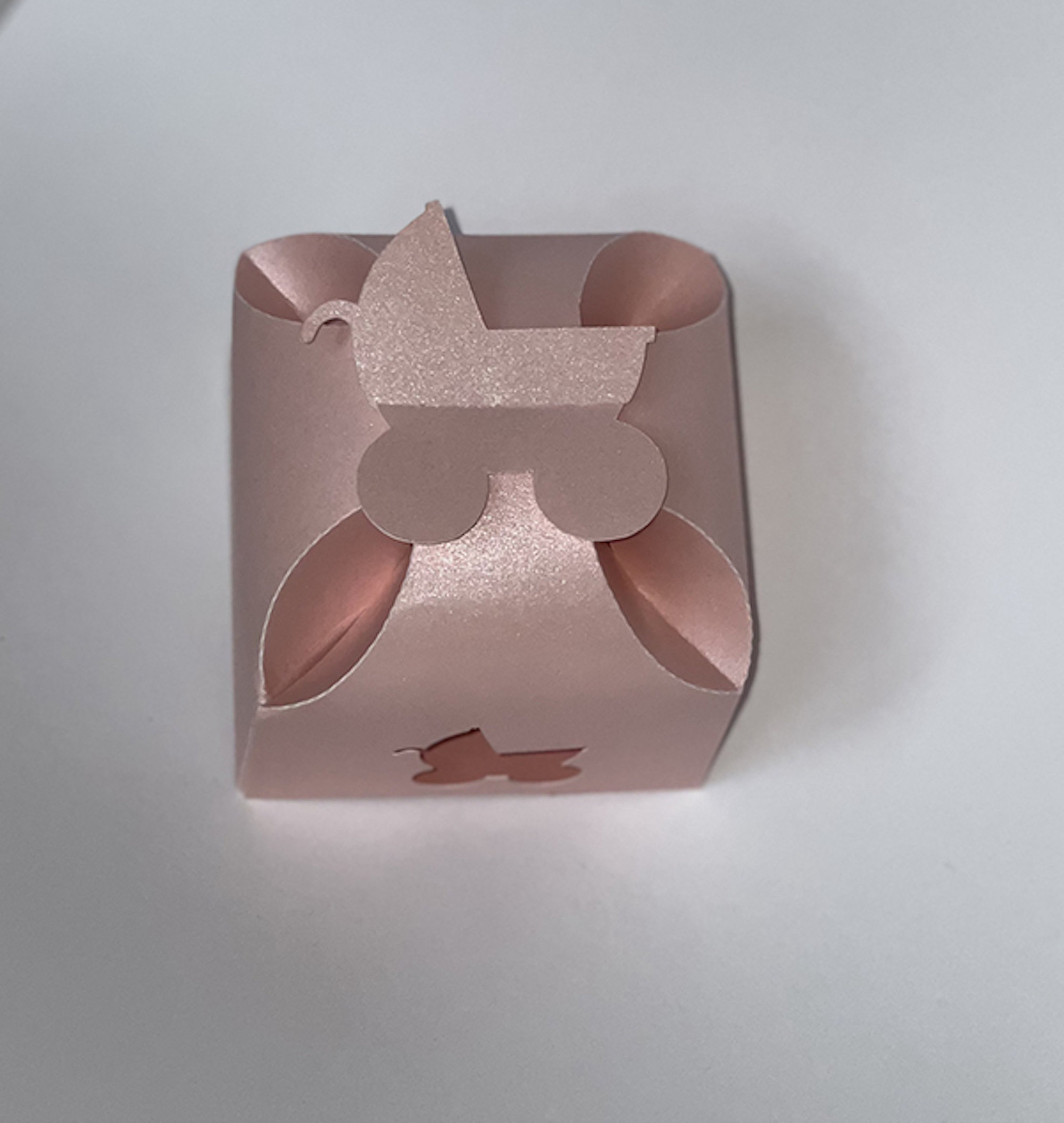 Baby Pram Petal Truffle Box Template Svg and Silhouette Cameo File for ...