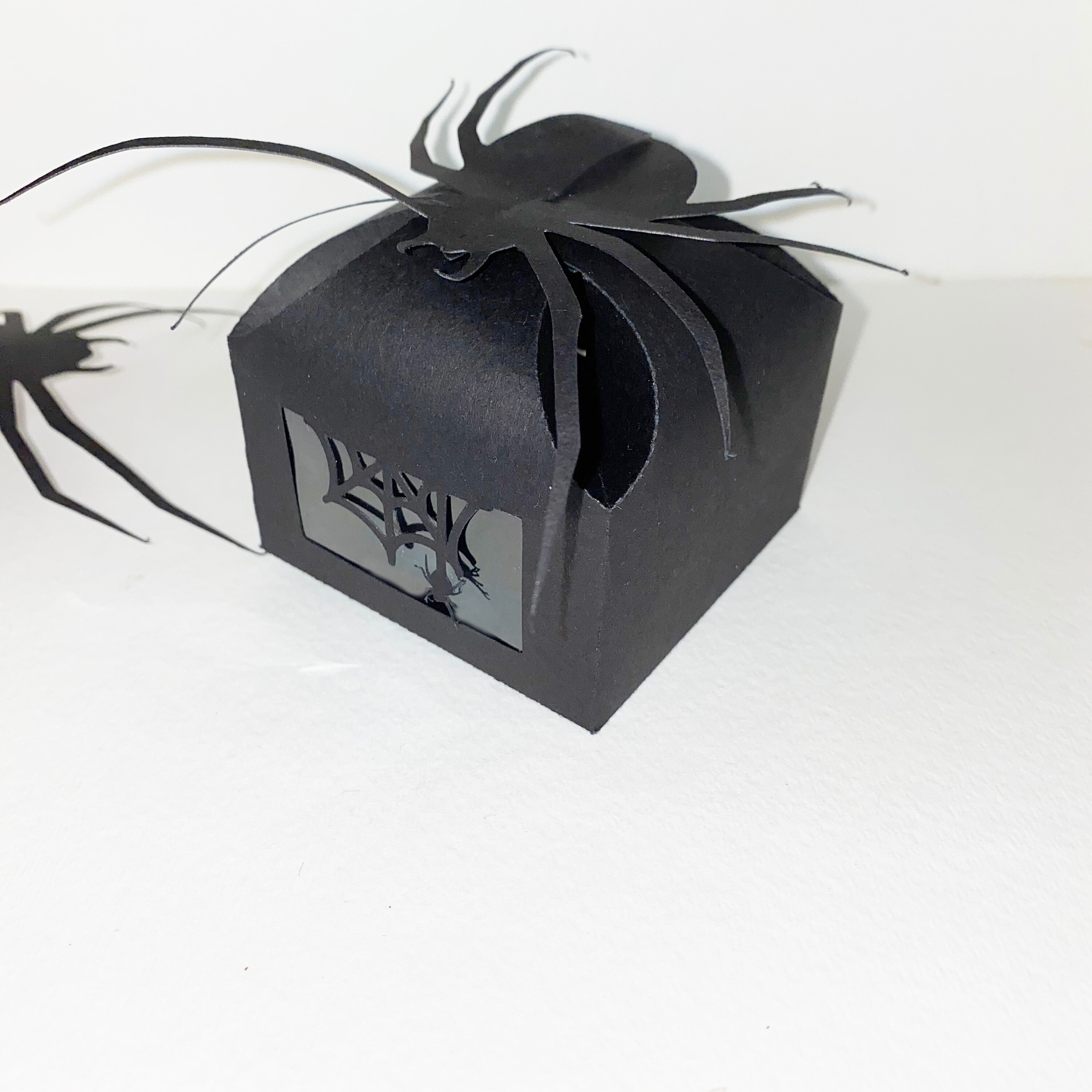 Halloween Spider Petal and Treat Box SVG Template for Silhouette ...