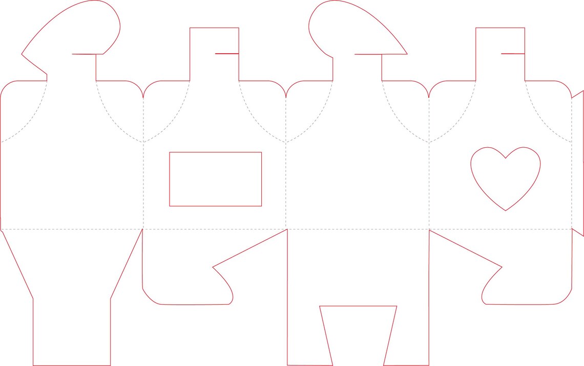 Heart Petal Truffle Box SVG for Silhouette, Cricut and Other Die ...
