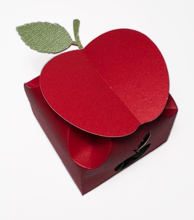 Apple Petal Treat Gift Box Digital Cut File for Silhouette, Cricut and ...