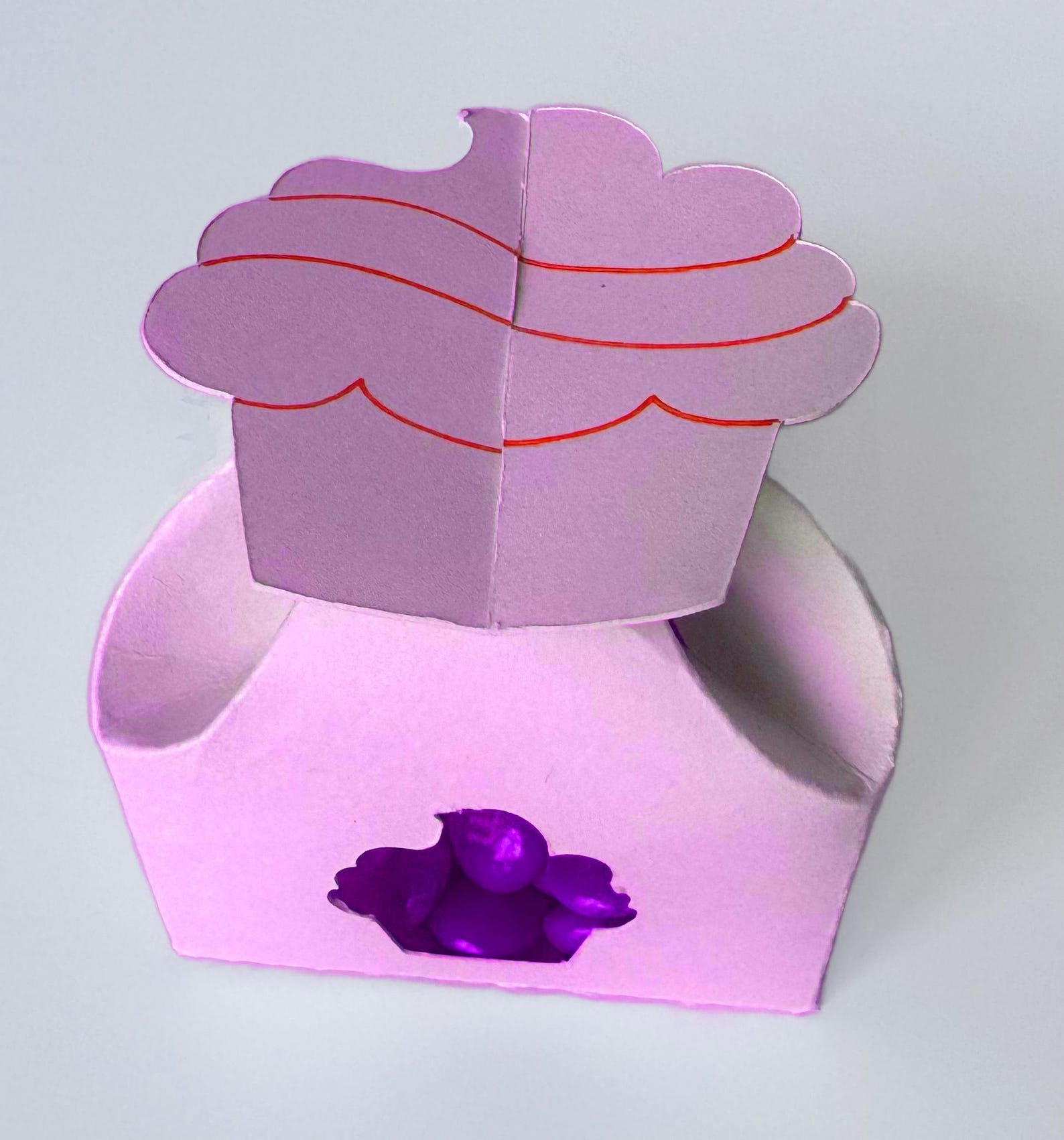 Cupcake Truffle Gift Box SVG and Silhouette File for Die Cutting ...