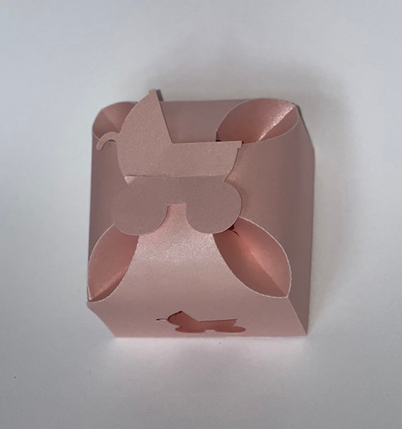 Baby Pram Petal Truffle Box Template Svg and Silhouette Cameo - Etsy