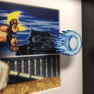 Street Fighter Ryu Hadouken Shadow Box / Video Game Gift / Retro Gaming ...