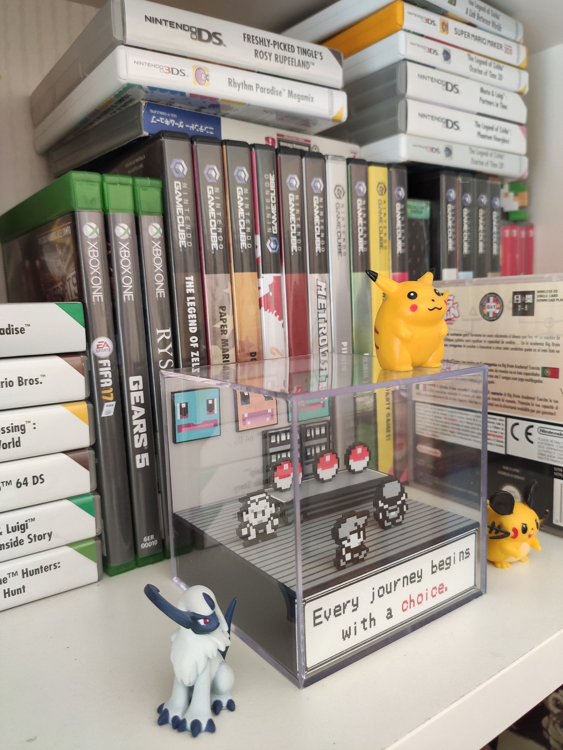 Pokemon Choose Red Blue Pokeballs Diorama Miniature Cube - Etsy