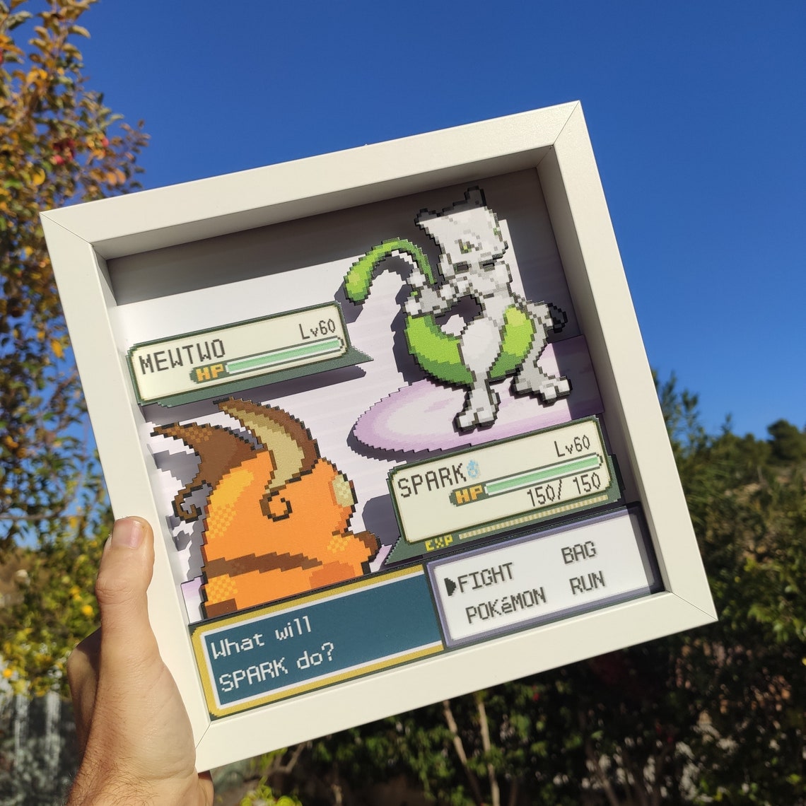 Pokemon Custom Shadow Box MAGNETS FOR FREE Personalized | Etsy