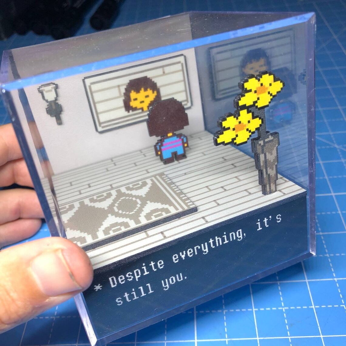 Undertale Diorama Miniature Cube despite - Etsy