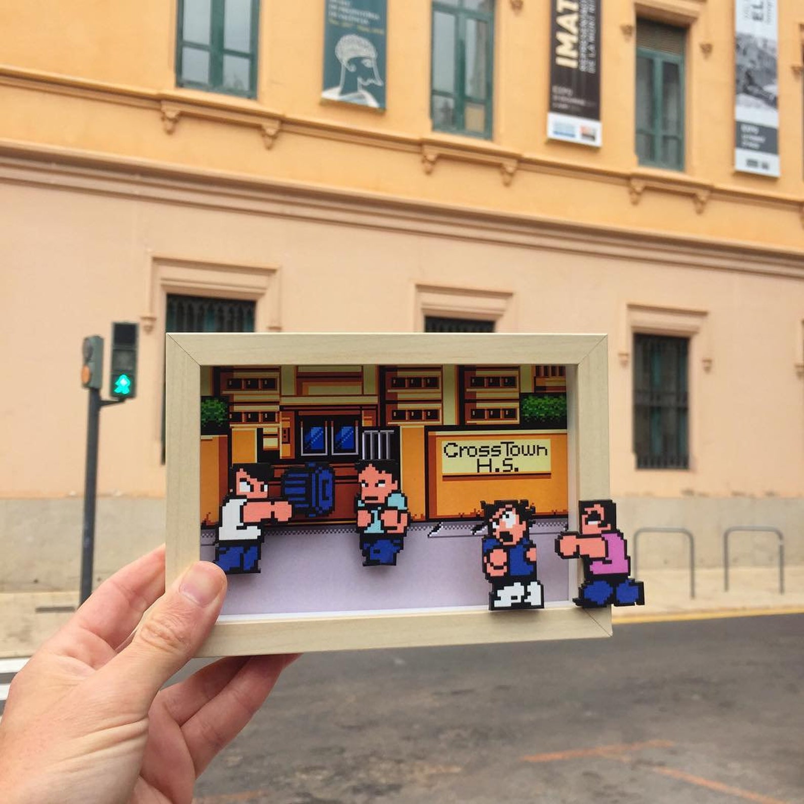 Street Gangs river City Ransom 3D Shadow Box 7x5 | Etsy