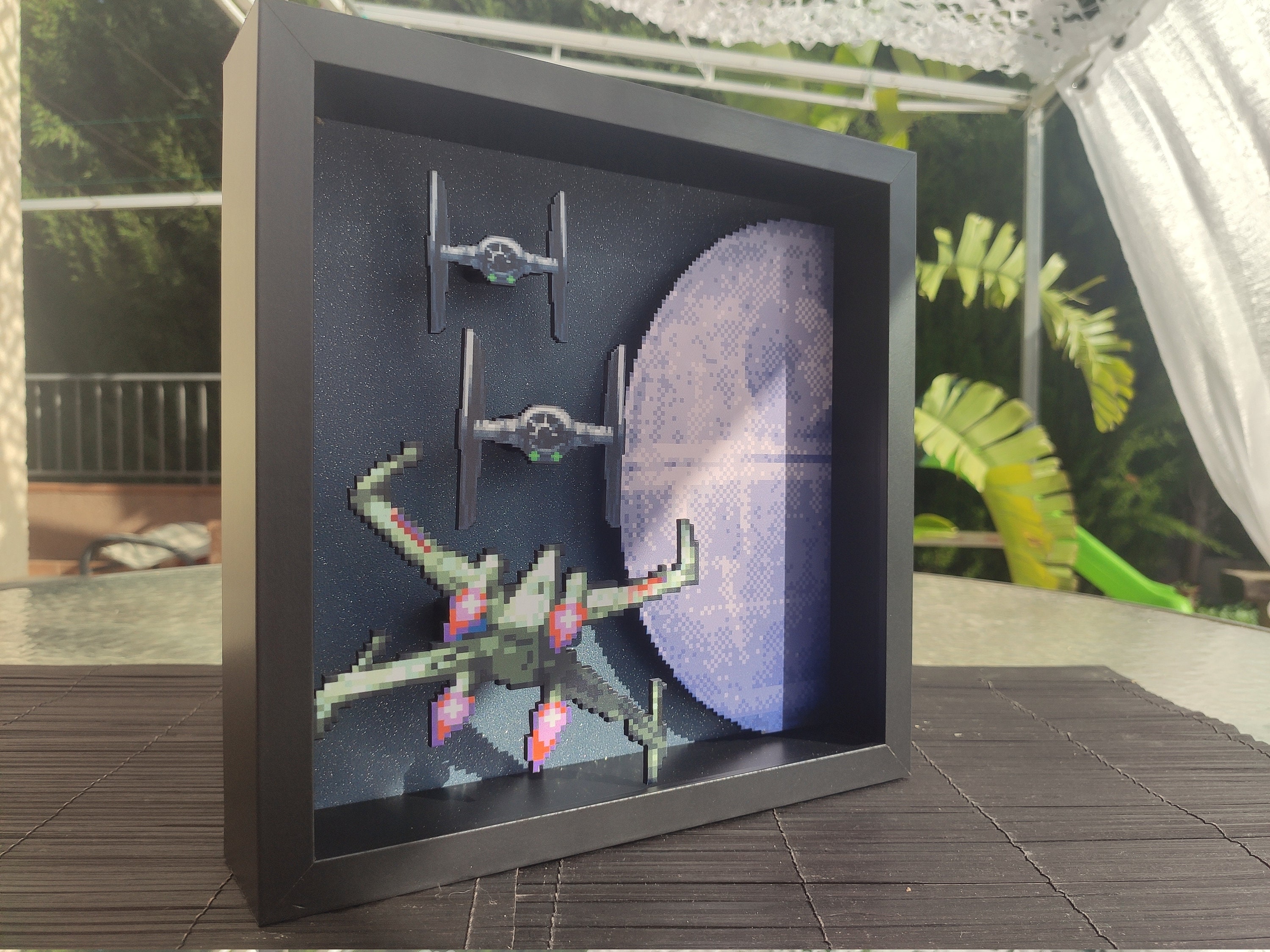 Star Wars Wall Art SNES Shadowbox With Double X-wing and Tie - Etsy