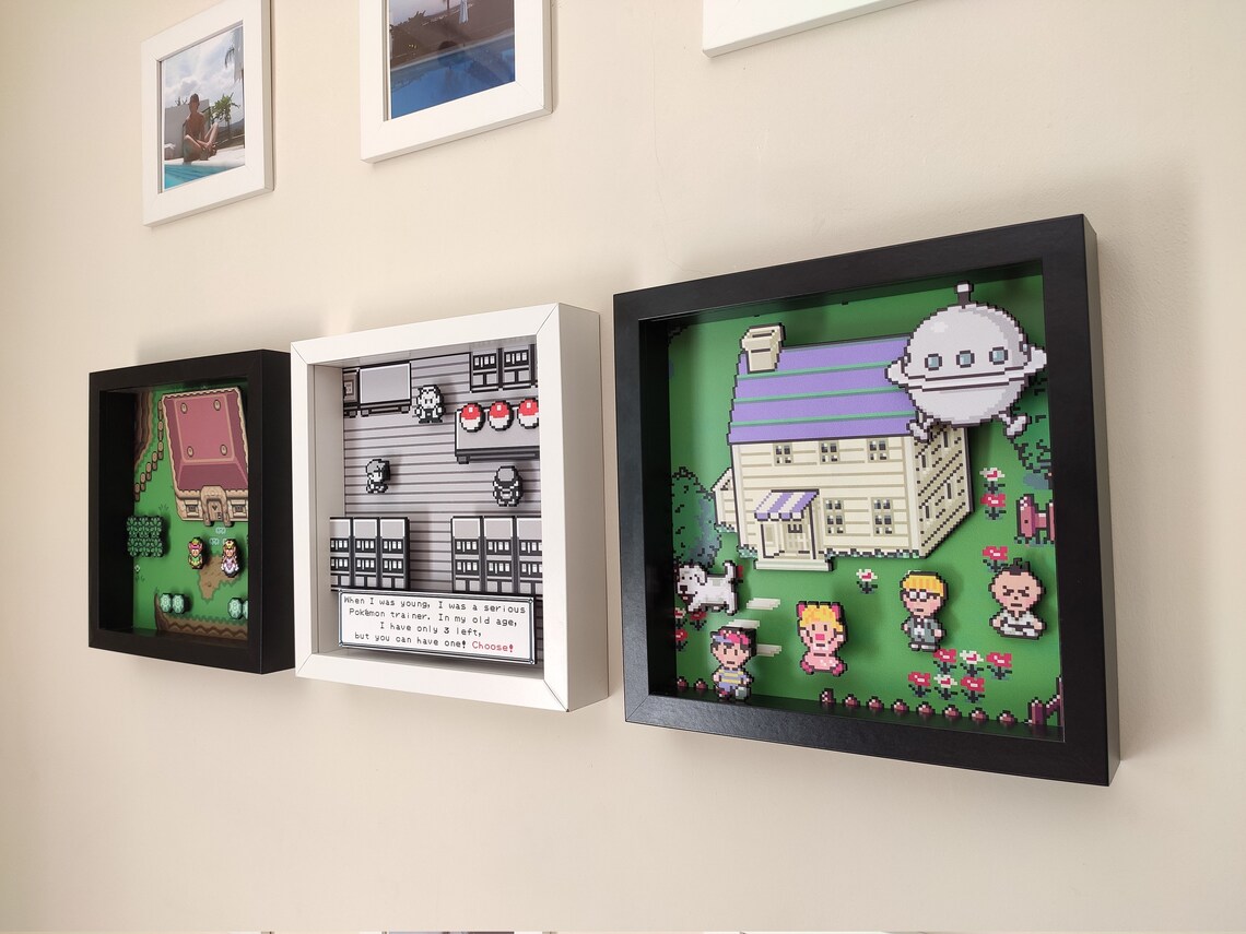 Mother earthbound Shadow Box Art Diorama Mother Video Game - Etsy