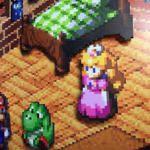 Super Mario RPG Shadow Box 3D Nintendo Pixel Art - Etsy