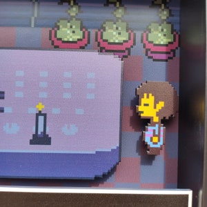 Undertale Shadow Box Diorama Cube take Care of - Etsy