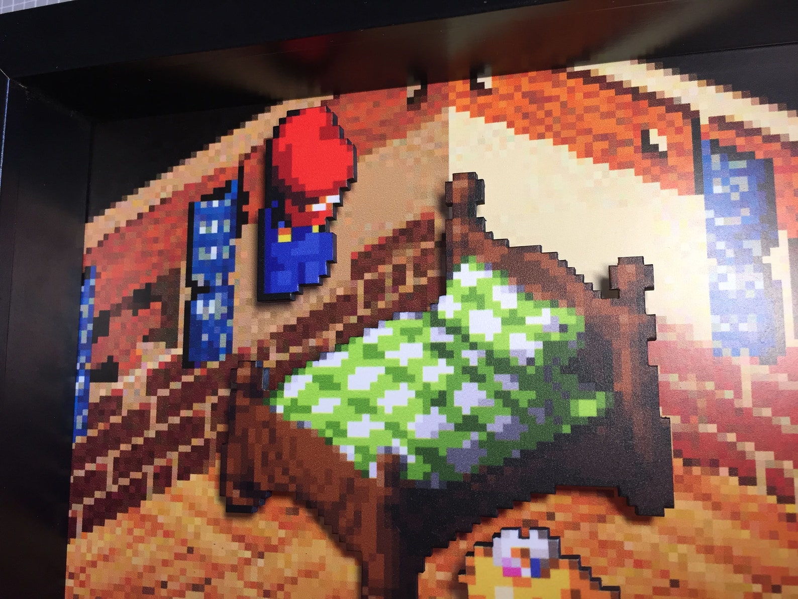 Super Mario RPG Shadow Box 3D Nintendo Pixel Art | Etsy