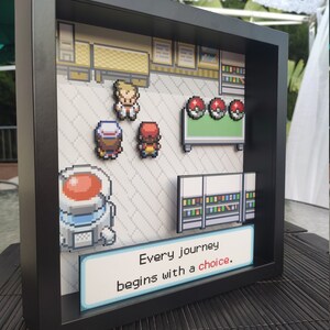 Handmade 3D Pokemon Shadow Box Diorama - Perfect Pokemon Gamer Gifts ...