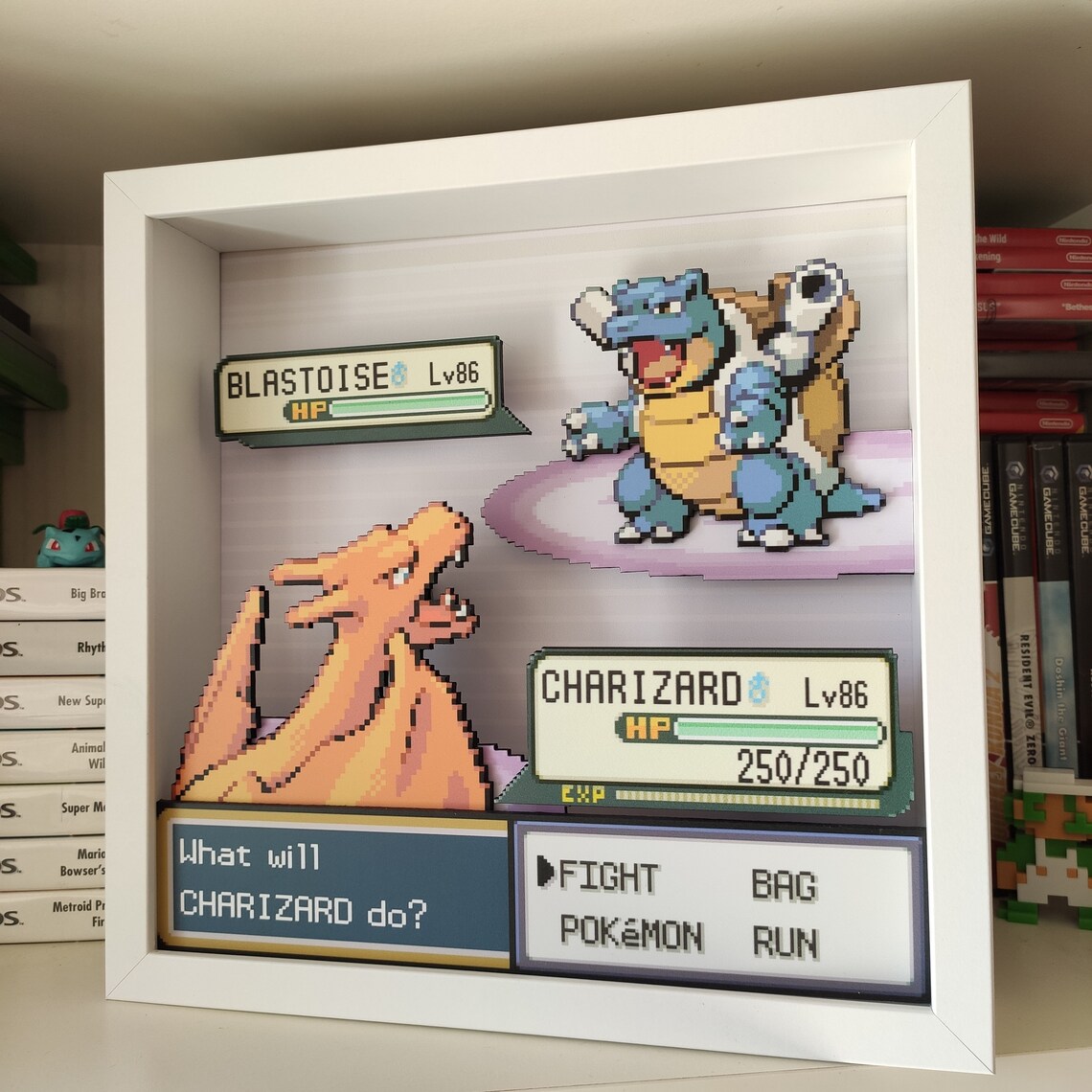 Pokemon Custom Shadow Box MAGNETS FOR FREE Personalized - Etsy