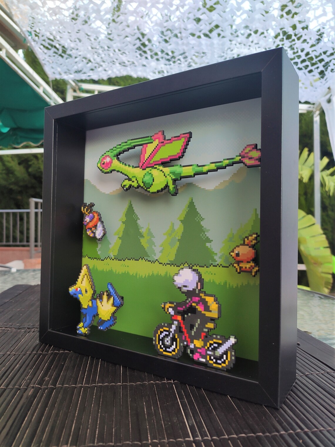 Pokemon Emerald Shadowbox 10x10 Nintendo Gaming - Etsy Canada