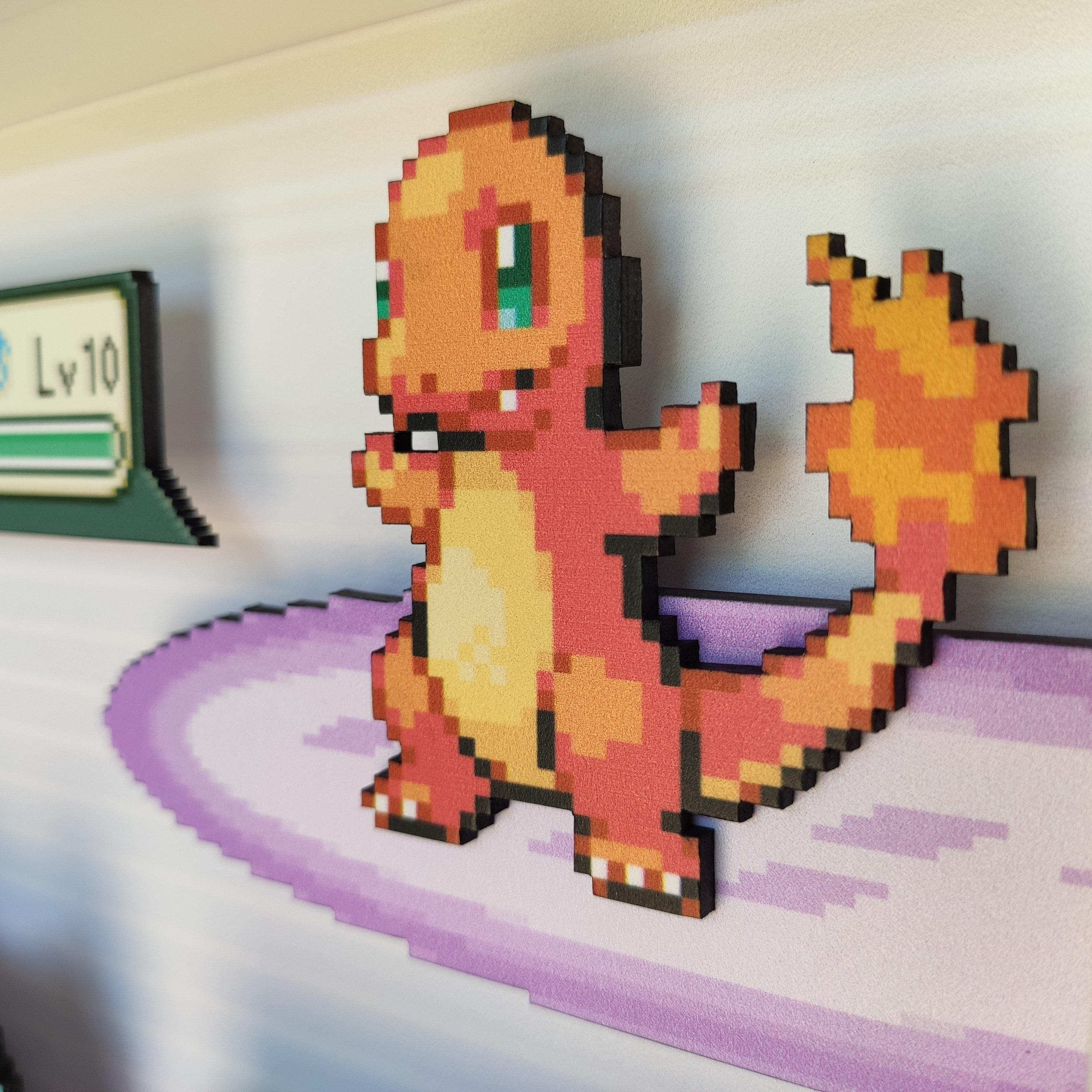 Minecraft Pixel Art Pokemon Charmander