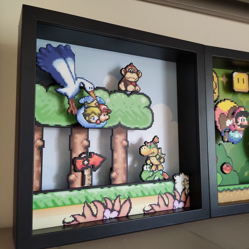 Yoshi's Island DS Diorama 3D 25x25cm Nintendo DS - Etsy