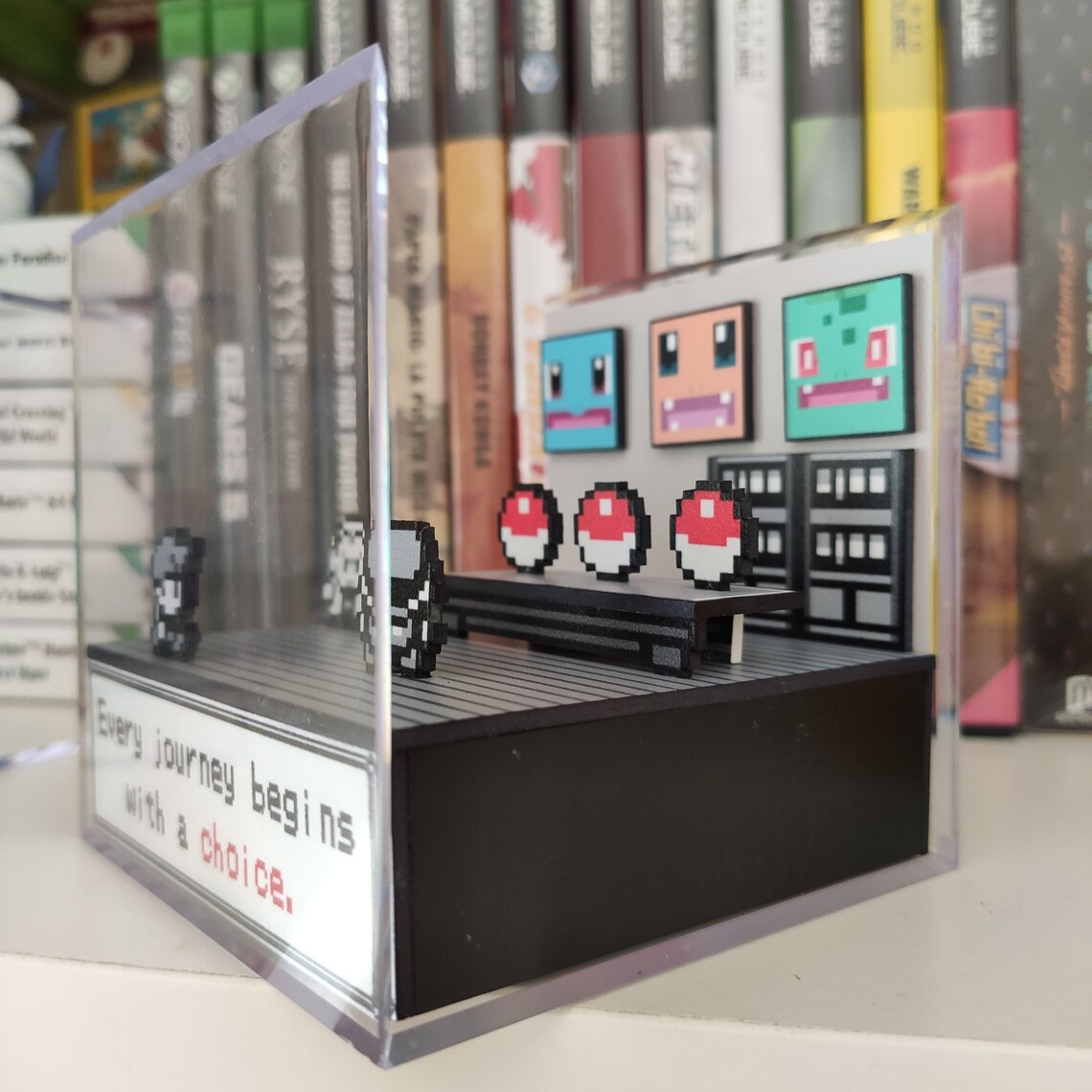 Pokemon Choose Red Blue Pokeballs Diorama Miniature Cube - Etsy