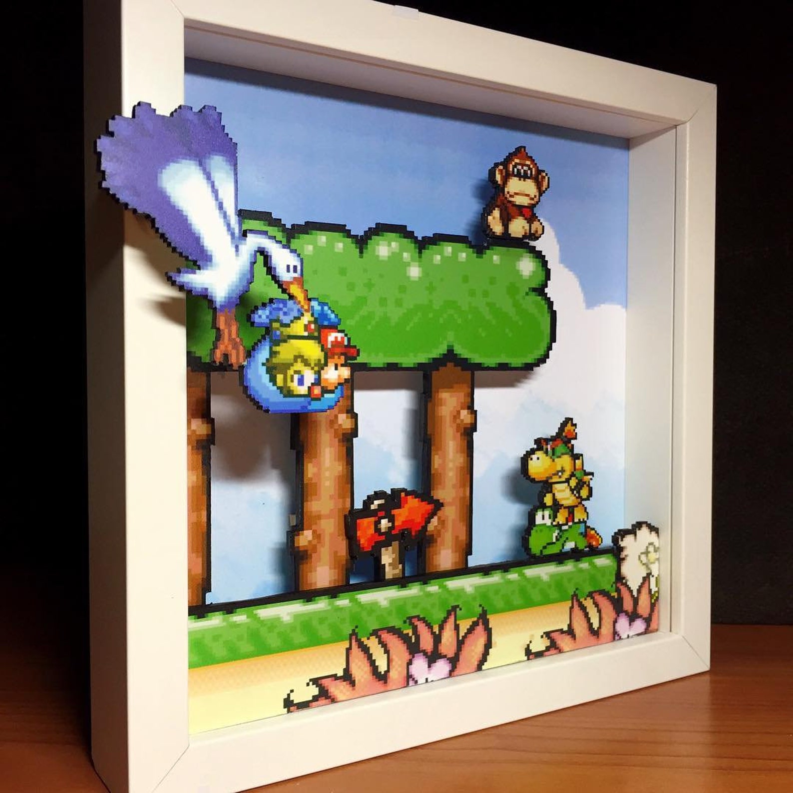 Yoshi's Island DS Diorama 3D 25x25cm Nintendo DS - Etsy