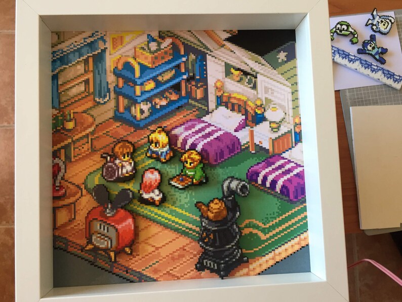 Final Fantasy Shadow Box for Game Room Decor | Etsy