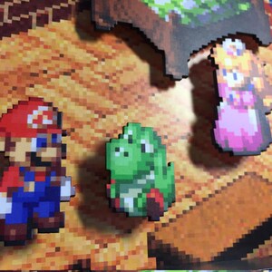 Super Mario RPG Shadow Box 3D Nintendo Pixel Art - Etsy