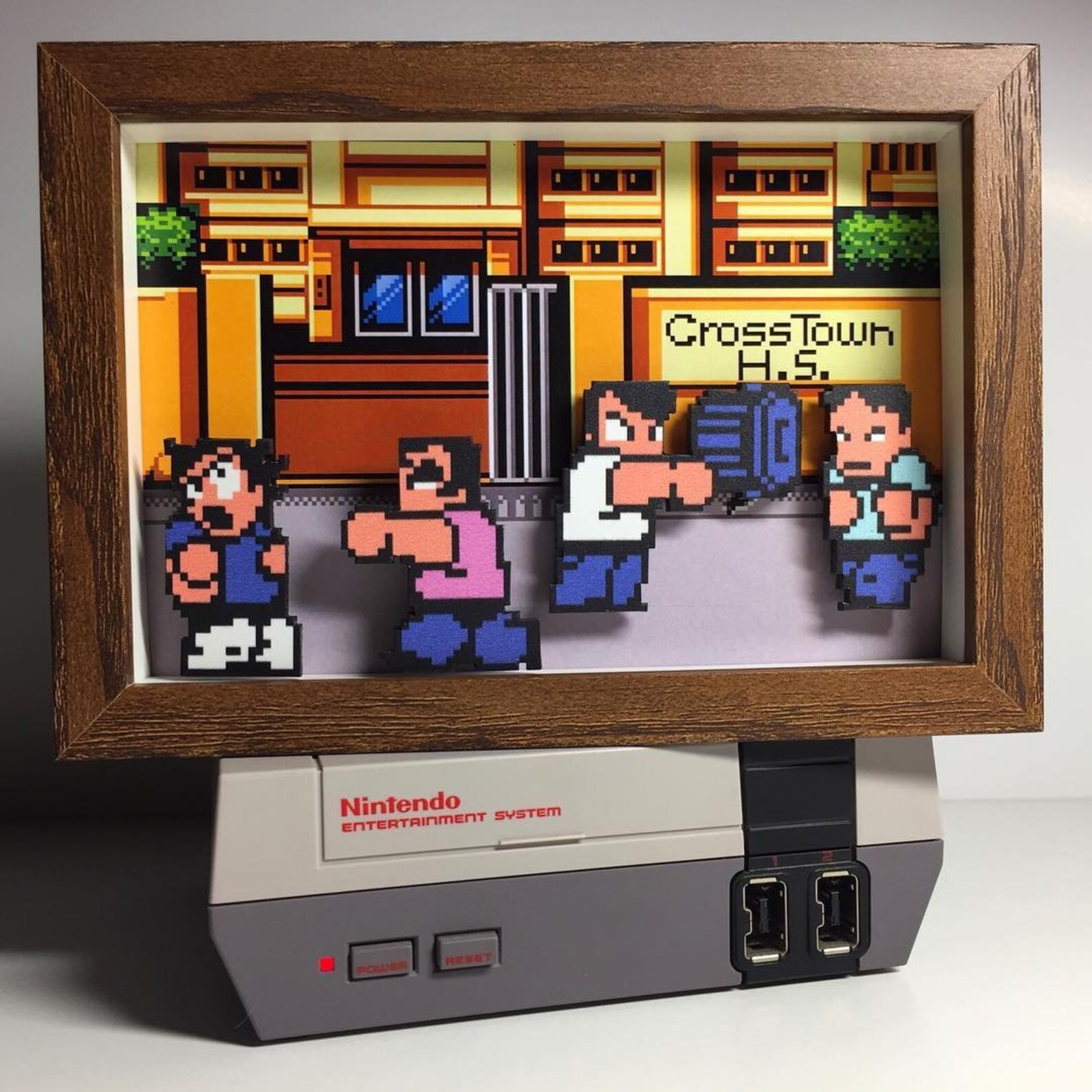 Street Gangs river City Ransom 3D Shadow Box 7x5 | Etsy