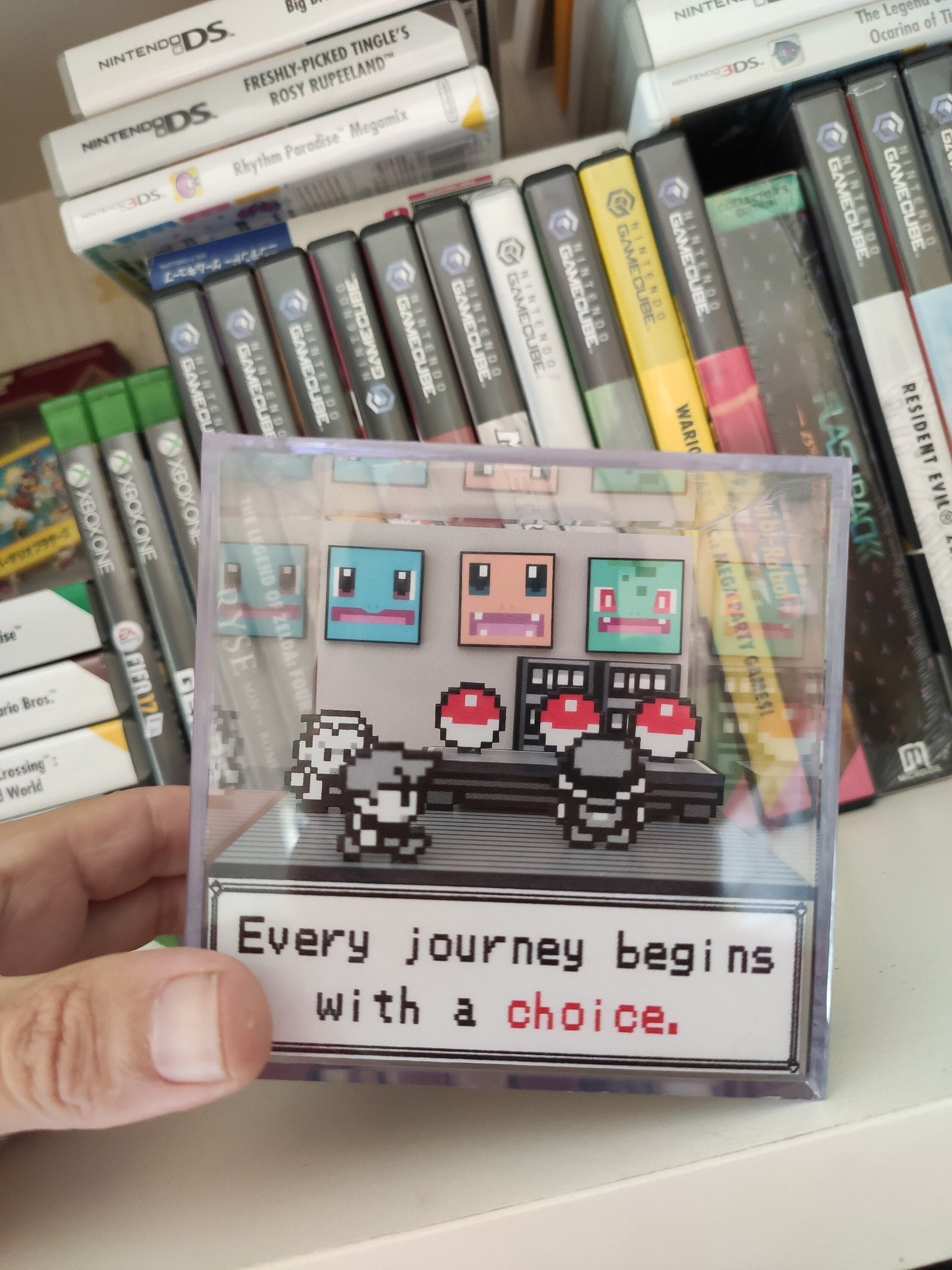 Pokemon Choose Red Blue Pokeballs Diorama Miniature Cube - Etsy