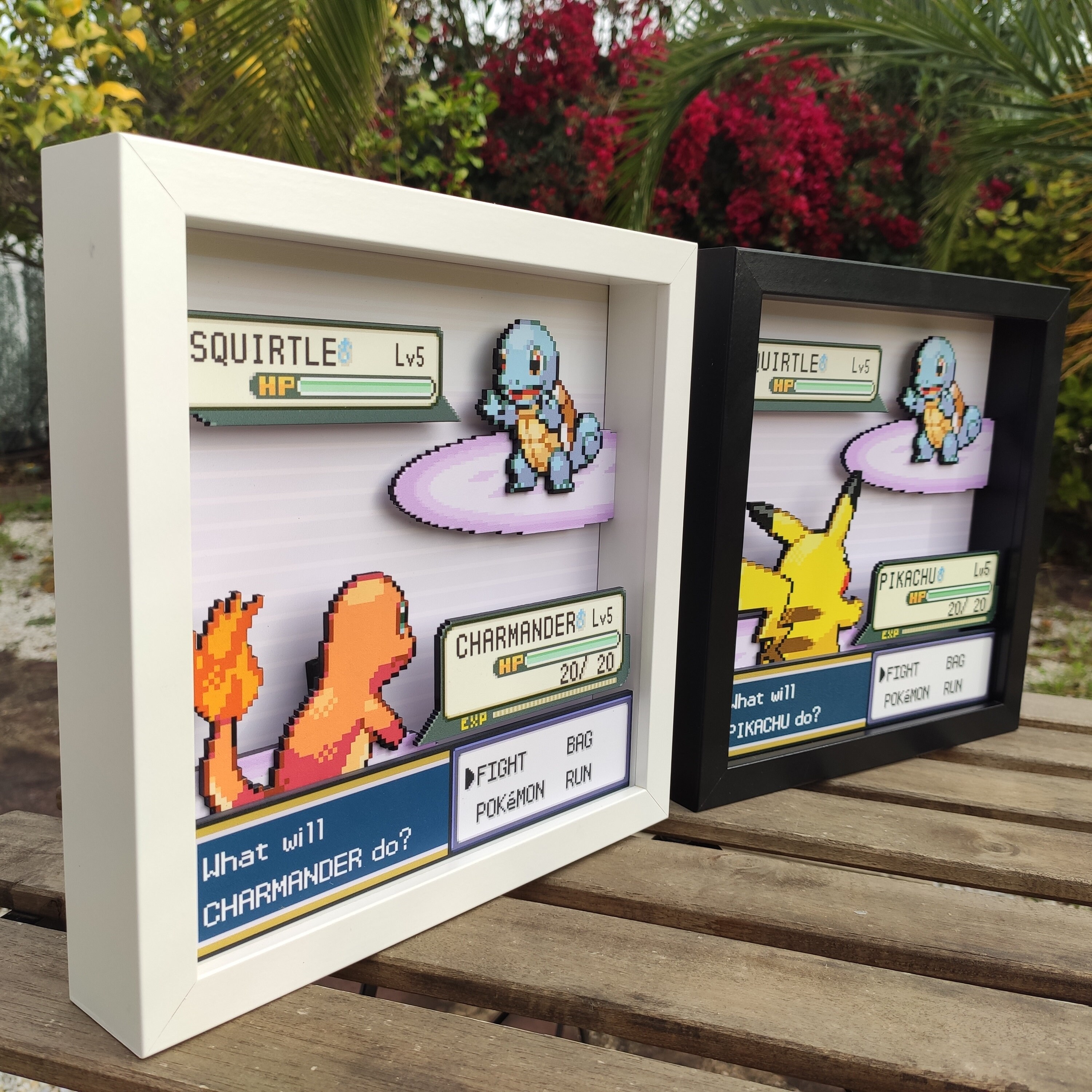 Pokemon Art Shadow Box With Charmander for Nintendo Lovers - Etsy UK