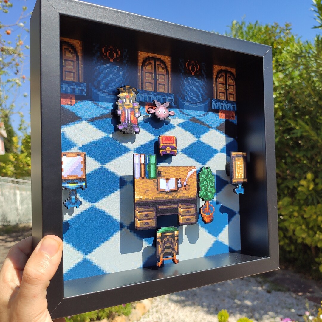 Terranigma Shadow Box Art Diorama Video Game Cube Frame Gift - Etsy