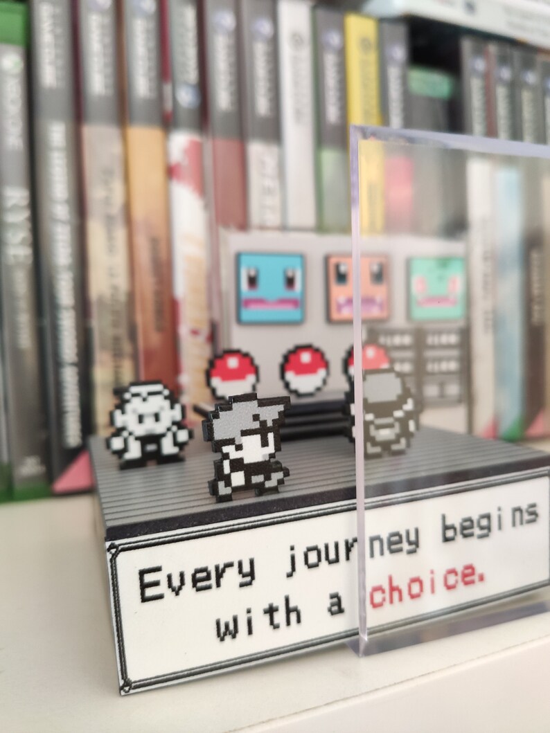 Pokemon Choose Red Blue Pokeballs Diorama Miniature Cube - Etsy