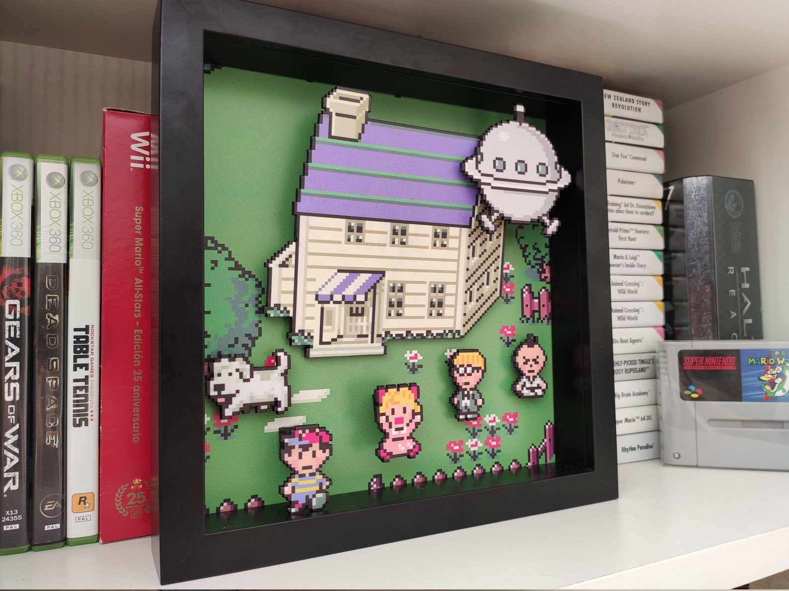 Mother earthbound Shadow Box Art Diorama Mother Video Game - Etsy