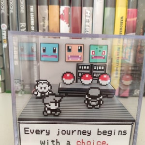 Pokemon Choose Red Blue Pokeballs Diorama Miniature Cube - Etsy