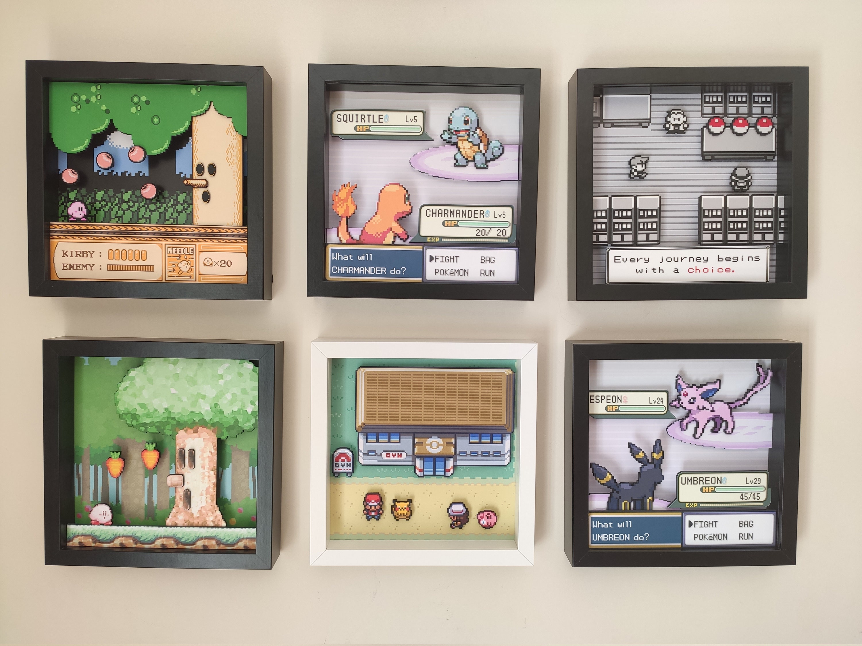 Pokemon Shadow Box Art cerulean City | Etsy