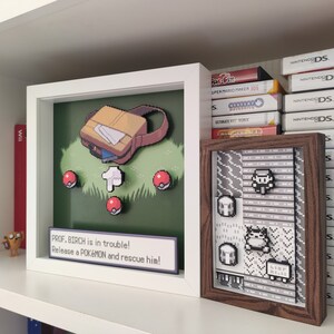 Pokemon Emerald Shadowbox Nintendo Gaming Wall Art - Etsy