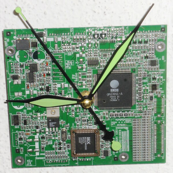 Circuit Board Wall Clock - Etsy