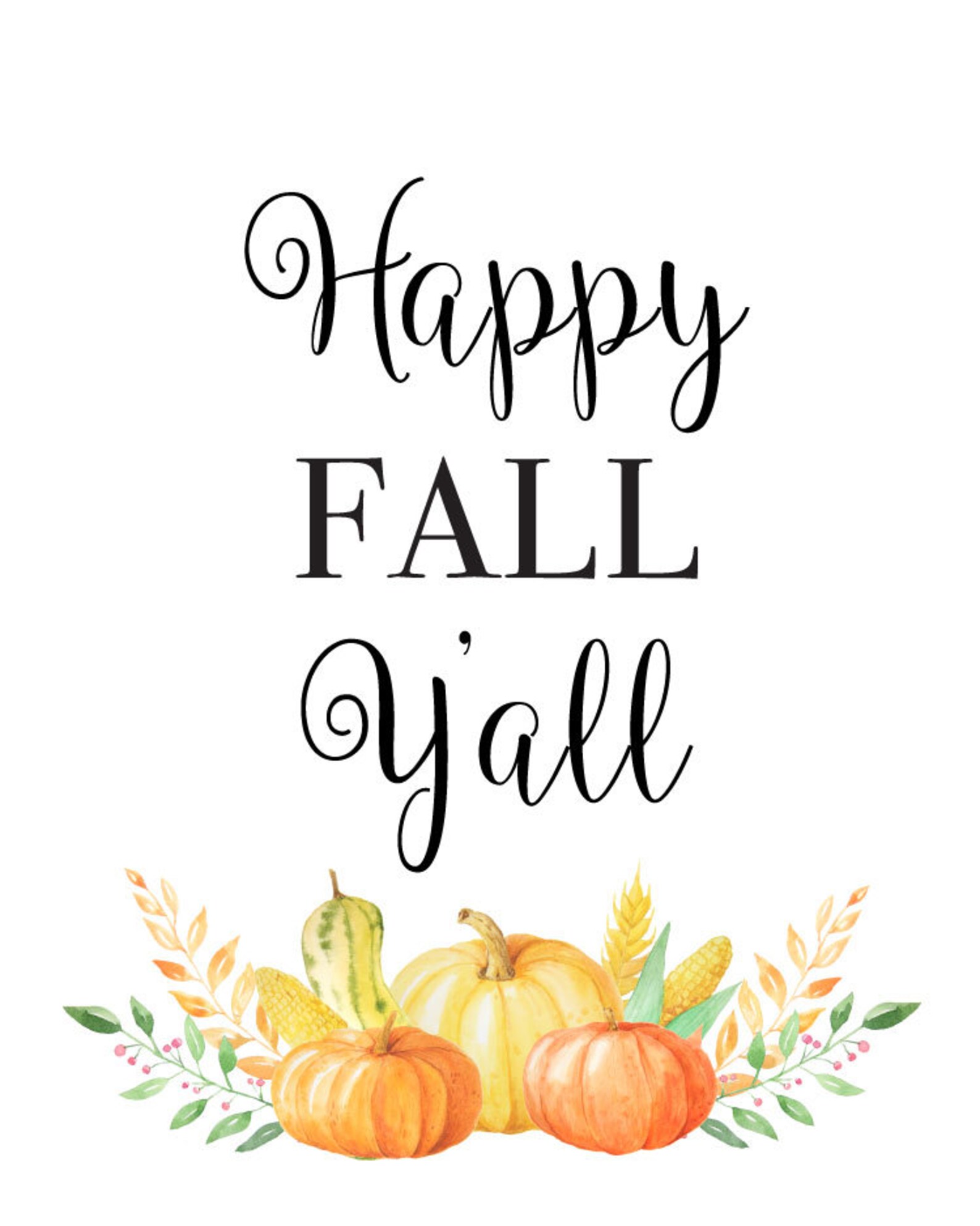 Happy Fall Ya'll - Etsy