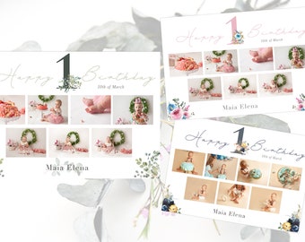 Cake Smash Template, Floral Template, Photoshop Template, Photoshop ...