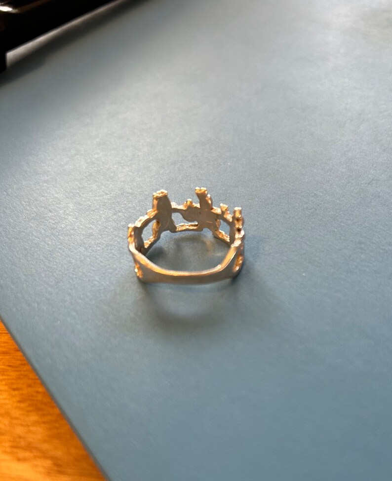 Vintage Silver Alice in Wonderland Ring - Etsy