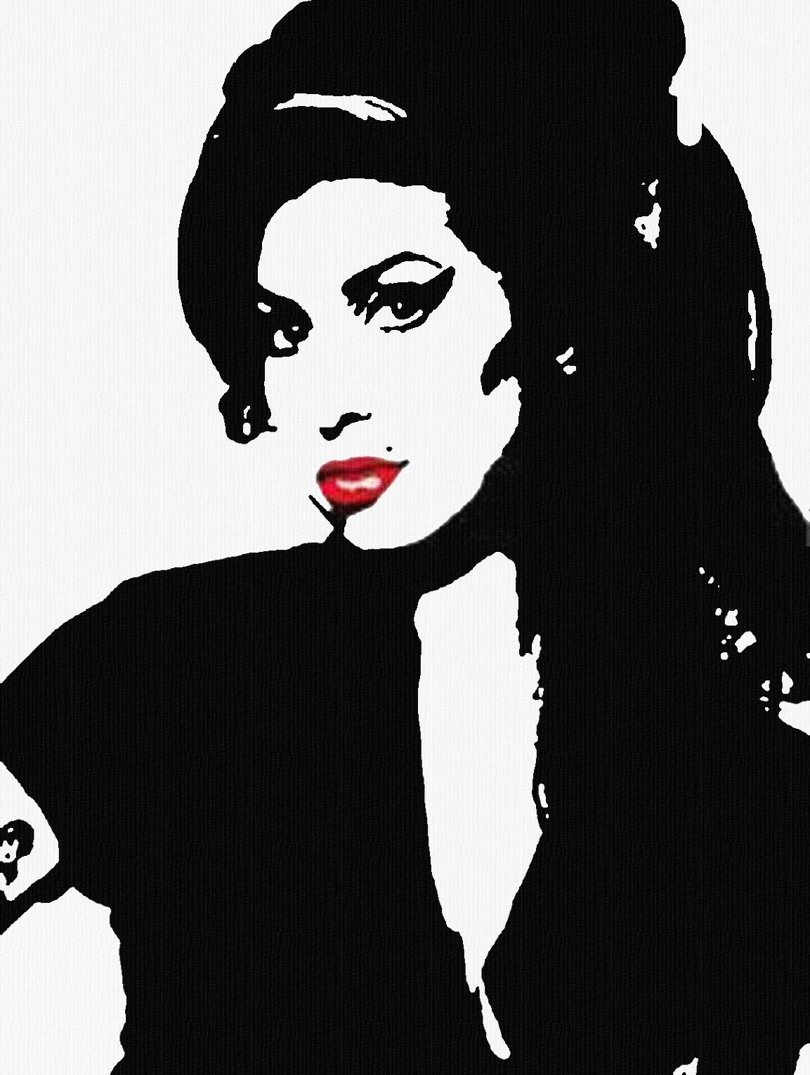 Amy Winehouse Black And White Drawings