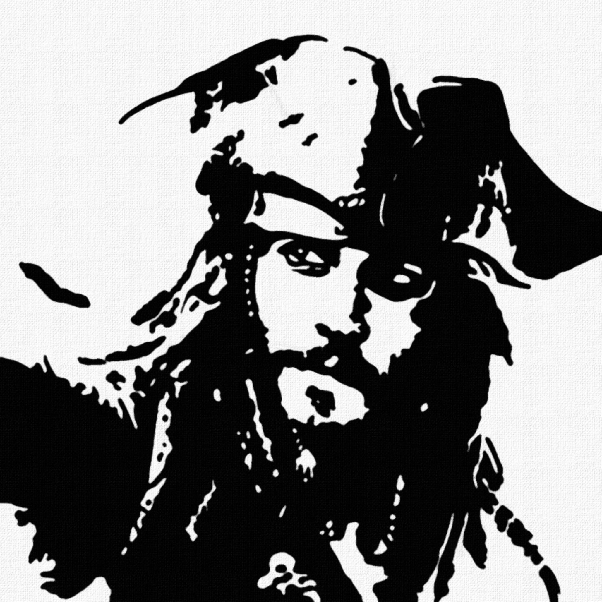 Jack Sparrow Stencil