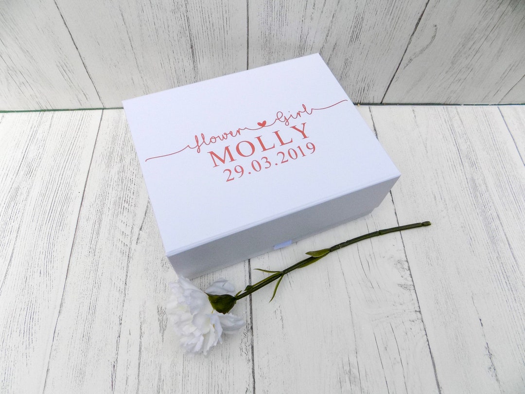 Flower Girl Gift Box, Gift Box for Flower Girl, Flower Girl Gift ...