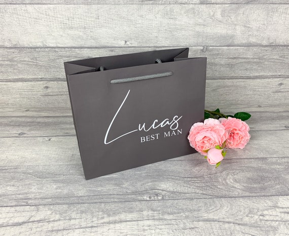Best Man Gift Bag Groomsman Gift Bag Personalised Best Man - Etsy UK