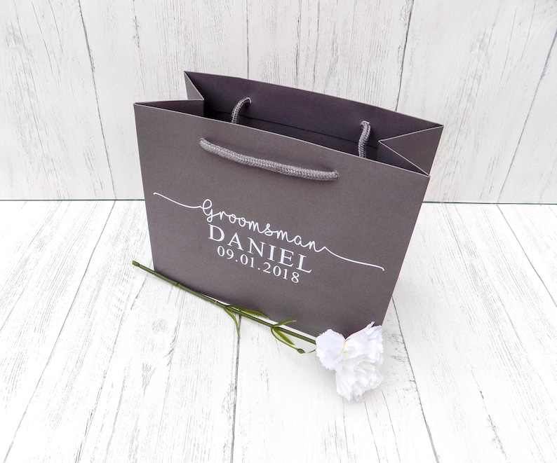 Groomsman Gift Bag Best Man Gift Bag Personalised Groomsmen | Etsy