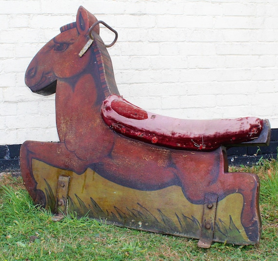 1920's Vintage Fairground Carousel Donkey Ride Childs - Etsy